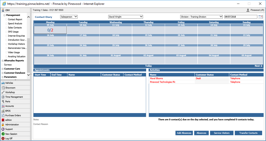 📝 How do I Delete an Absence From the Contact Diary? – Pinewood ...