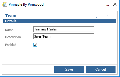 How do I create CRM Teams – Pinewood Middle East LLC