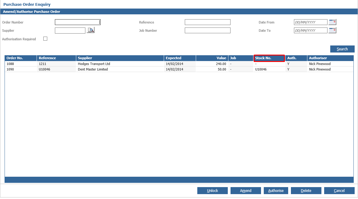 📝 Outstanding Purchase Order on Vehicle Exceptions – Pinewood ...
