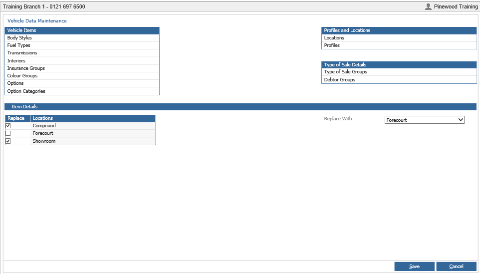 📝 Merging a Vehicle location – Pinewood Technologies PLC