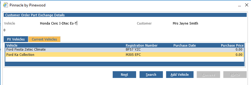 📝 Showroom - Adding a Part Exchange to a Vehicle Quote – Pinewood ...