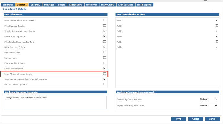 📝 How do I Display All Operations On Workshop Invoice? – Pinewood Technologies PLC