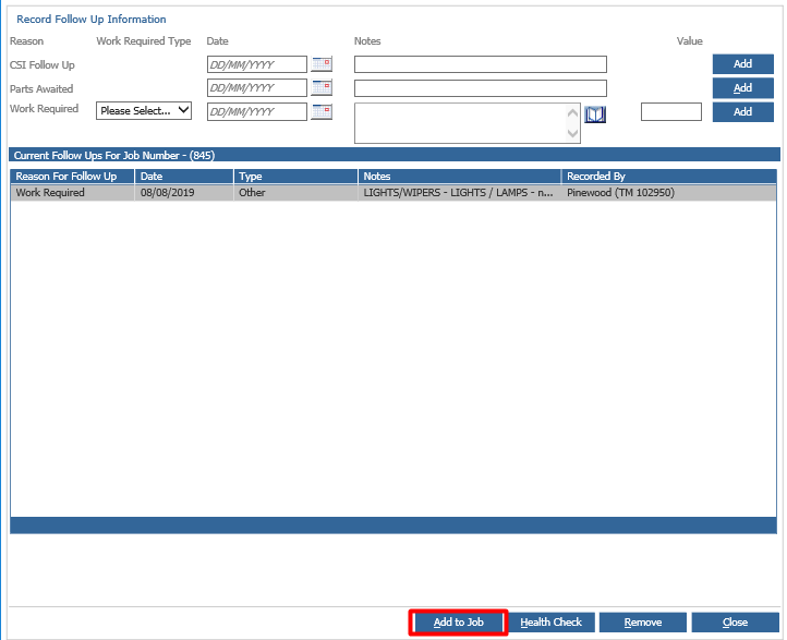 📝 How Do I Add Deferred Work Back Onto a Job? – Pinewood Technologies PLC