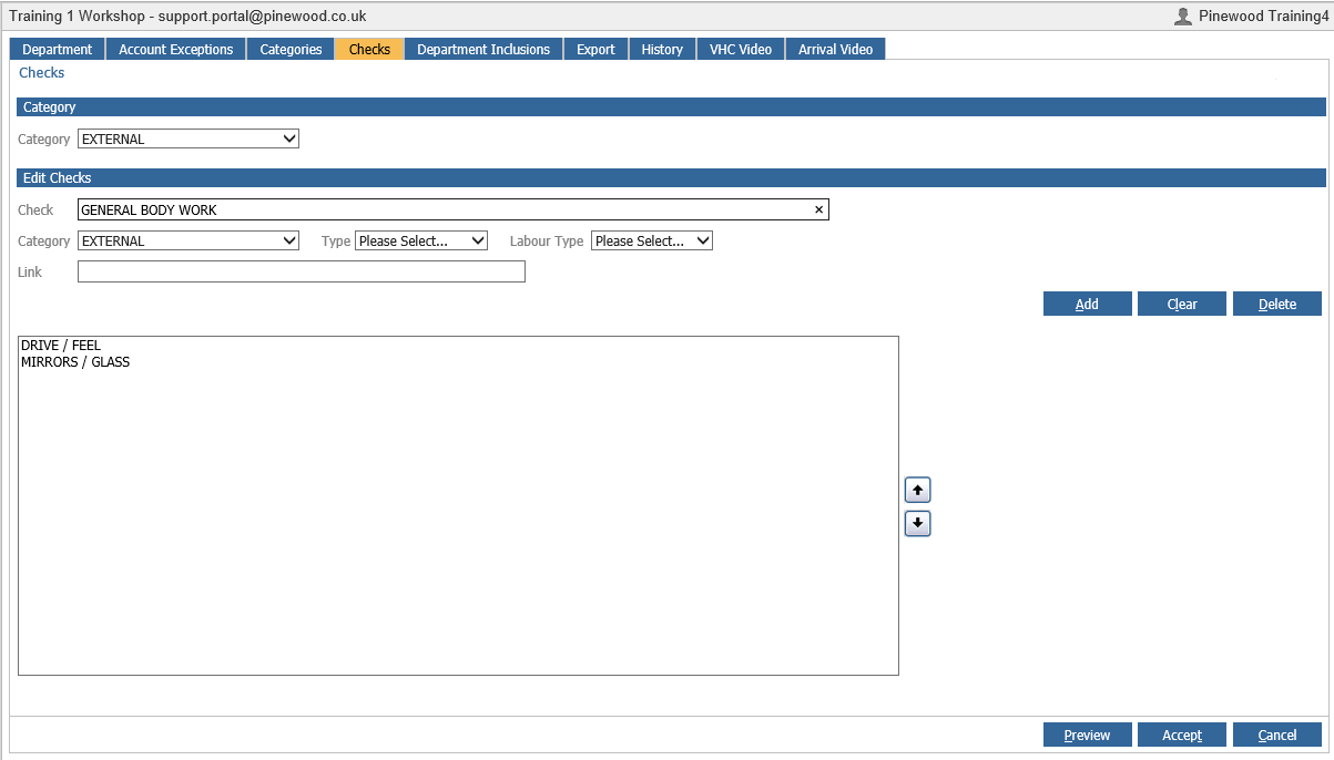 📝 How do I make a new VHC check visible? – Pinewood Technologies PLC