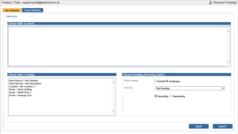 📝 How do I Create A Parts Selection? – Pinewood Technologies PLC