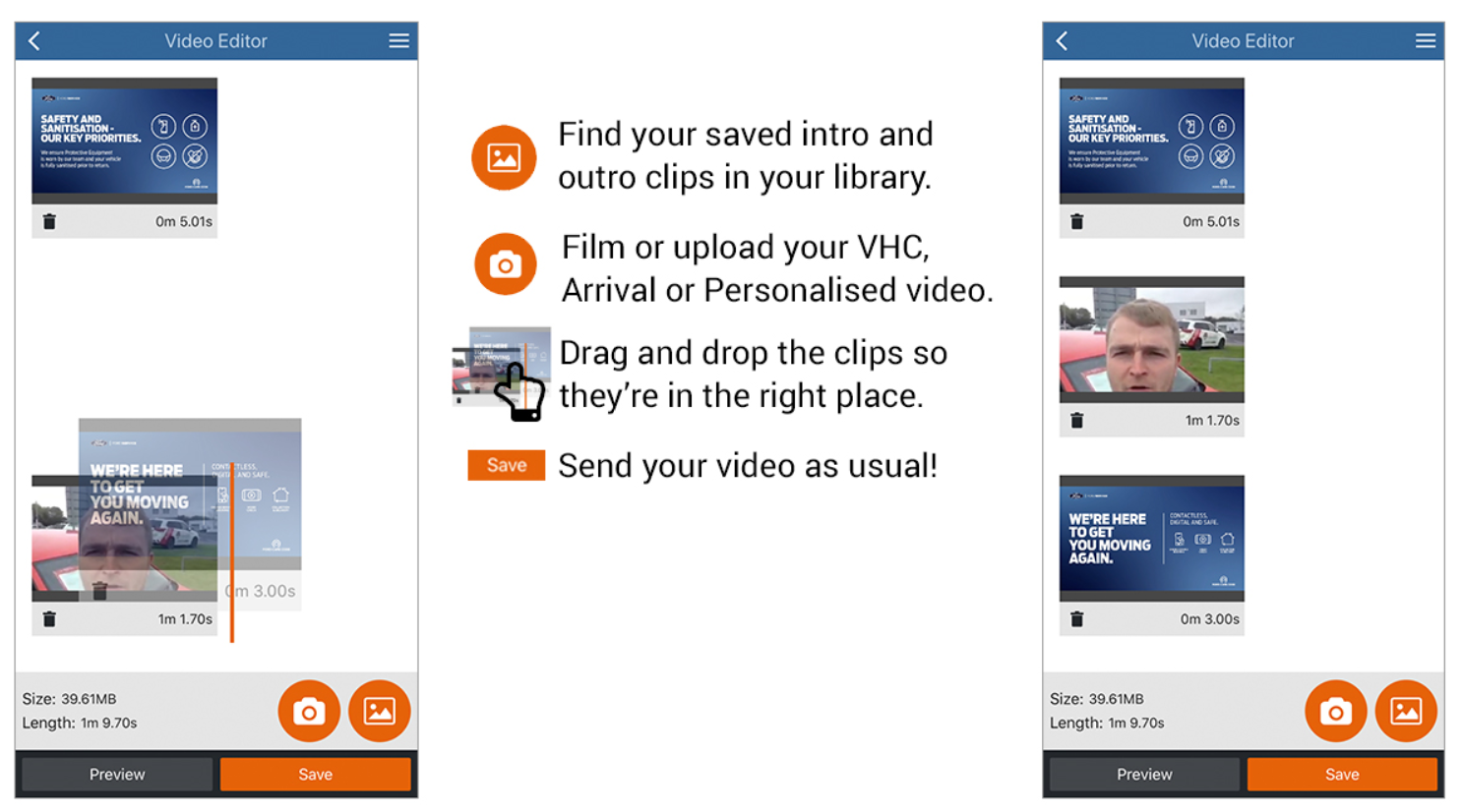 📝 Ford VHC Intro and Outro Video Clips – Pinewood Technologies PLC