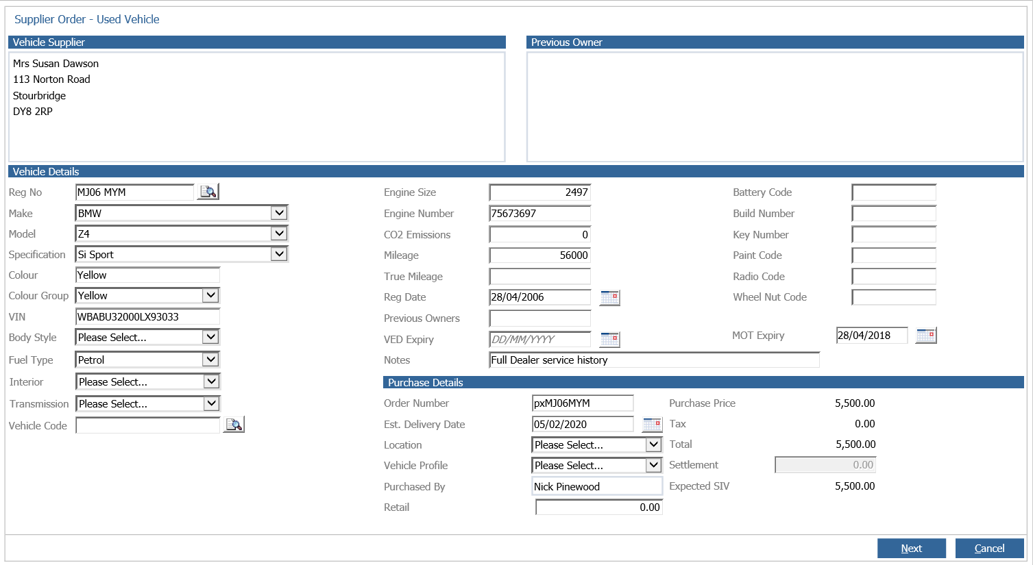 📝 How to Bring a Used Vehicle Into Stock – Pinewood Technologies PLC