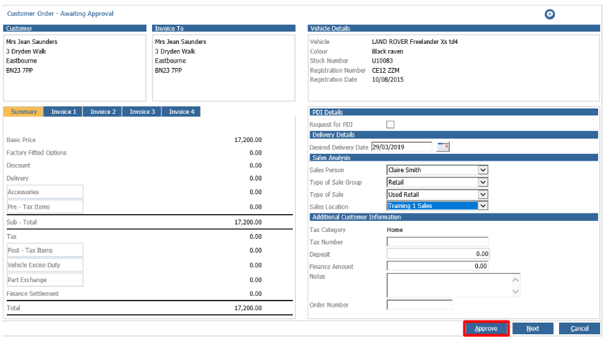 📝How to approve customer orders? – Pinewood Technologies PLC