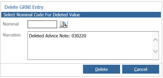 📝 Delete GRNI via GRNI report – Pinewood Technologies PLC