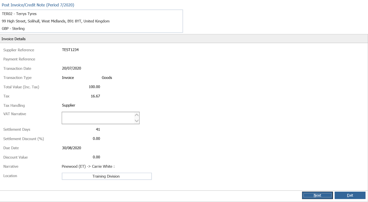 📝Processing Previously Logged Invoices – Pinewood Technologies PLC