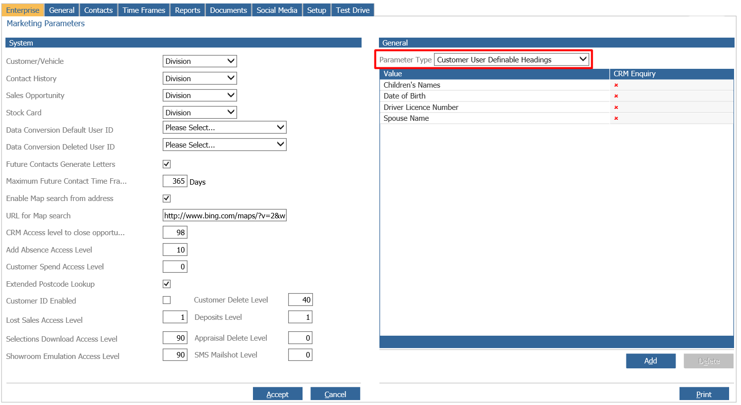 📝 CRM Customer User Defined Field Search – Pinewood Technologies PLC
