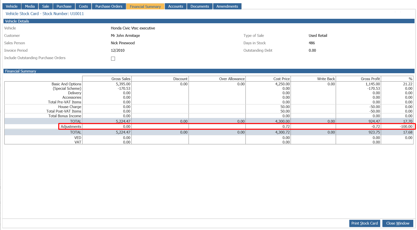 📝 Vehicle Late Adjustments – Pinewood Technologies PLC