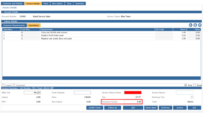 📝 Insurance Excess Invoice – Pinewood Technologies PLC