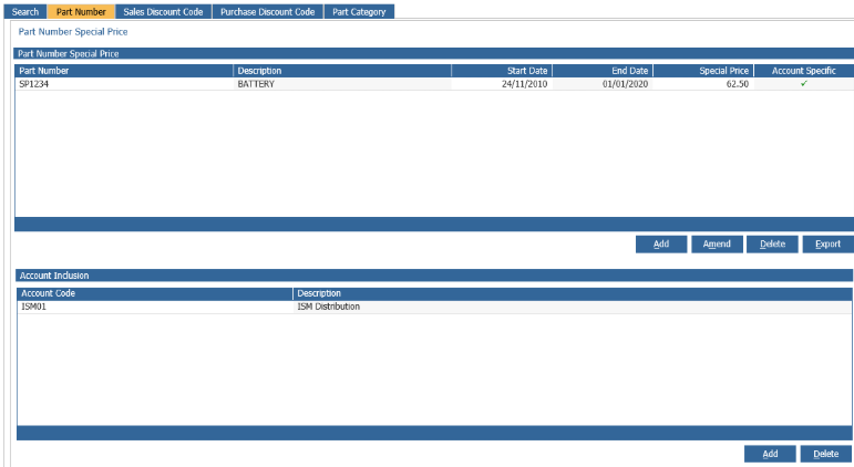 📝 Parts Special Pricing – Pinewood Technologies PLC