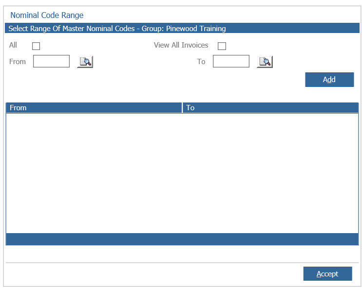 📝 Set User Group Nominal Code Range – Pinewood Technologies PLC
