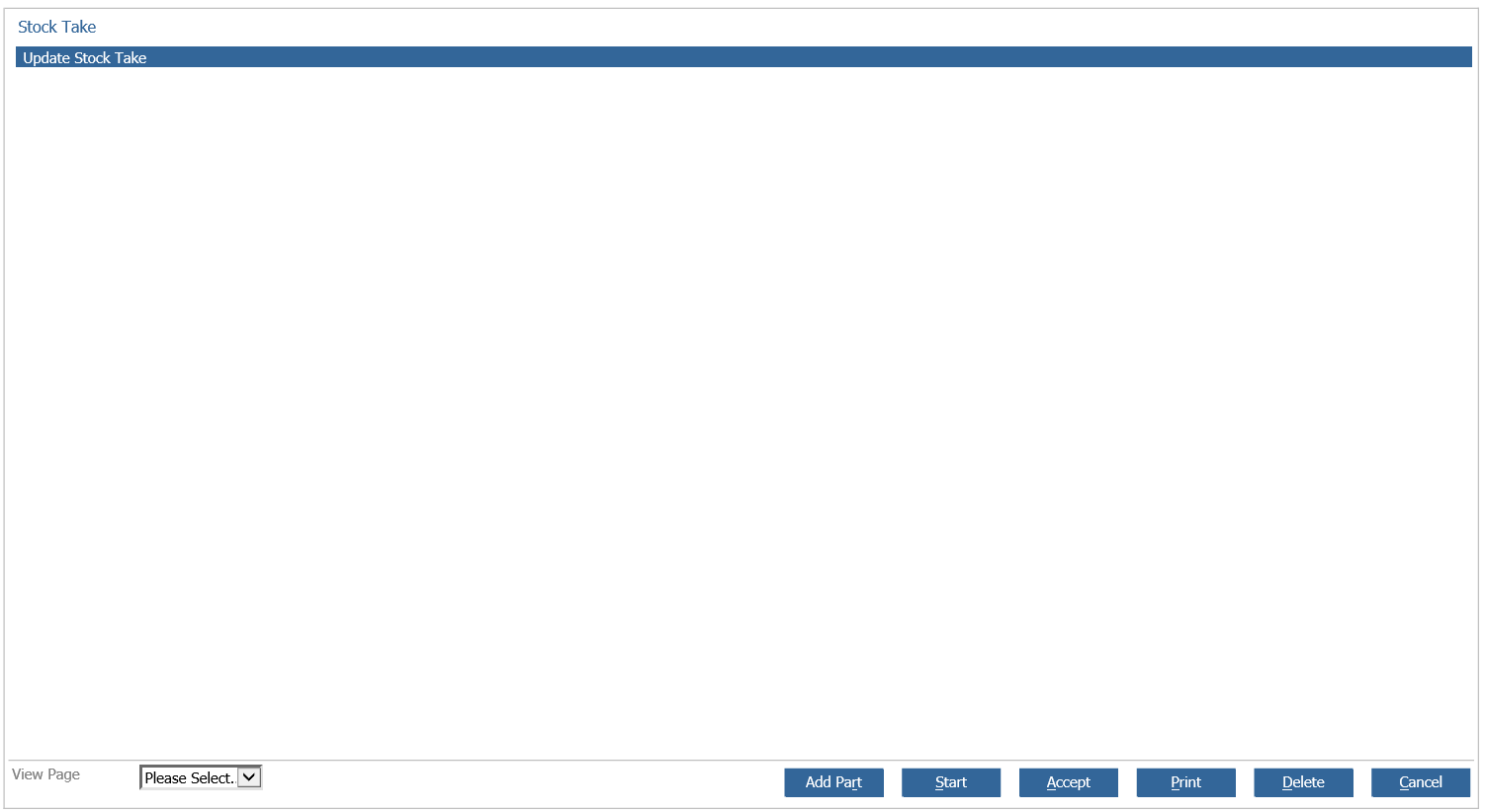 📝 Parts Stock Take Process – Pinewood Technologies PLC