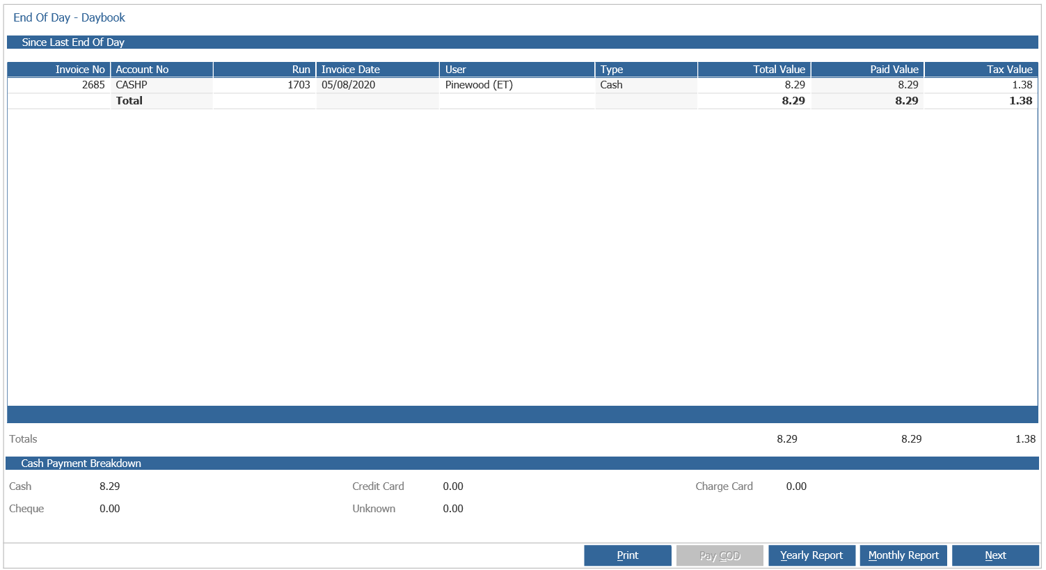 📝 Parts Reporting End Of Day – Pinewood Technologies PLC