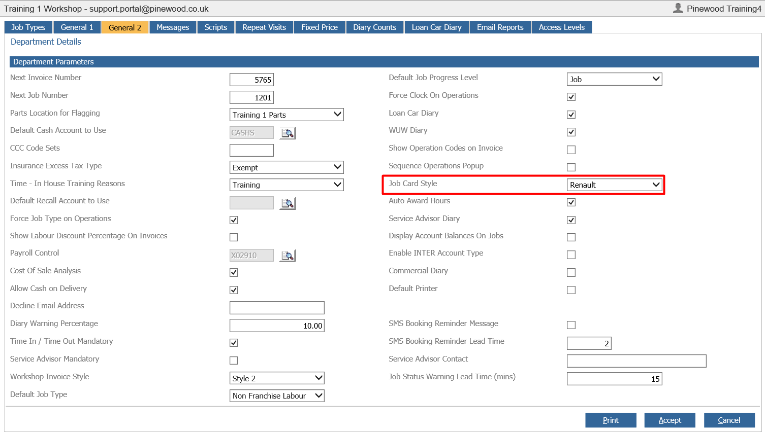 📝 How can I Change the Style of Job Cards? – Pinewood Technologies PLC