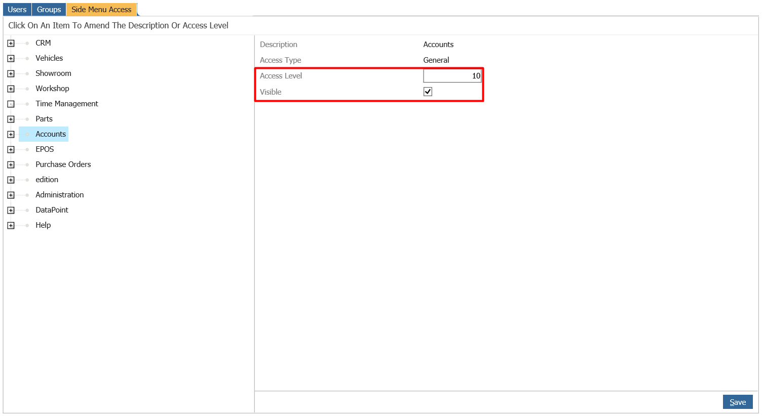 📝 Unable to access Accounts Module – Pinewood Technologies PLC