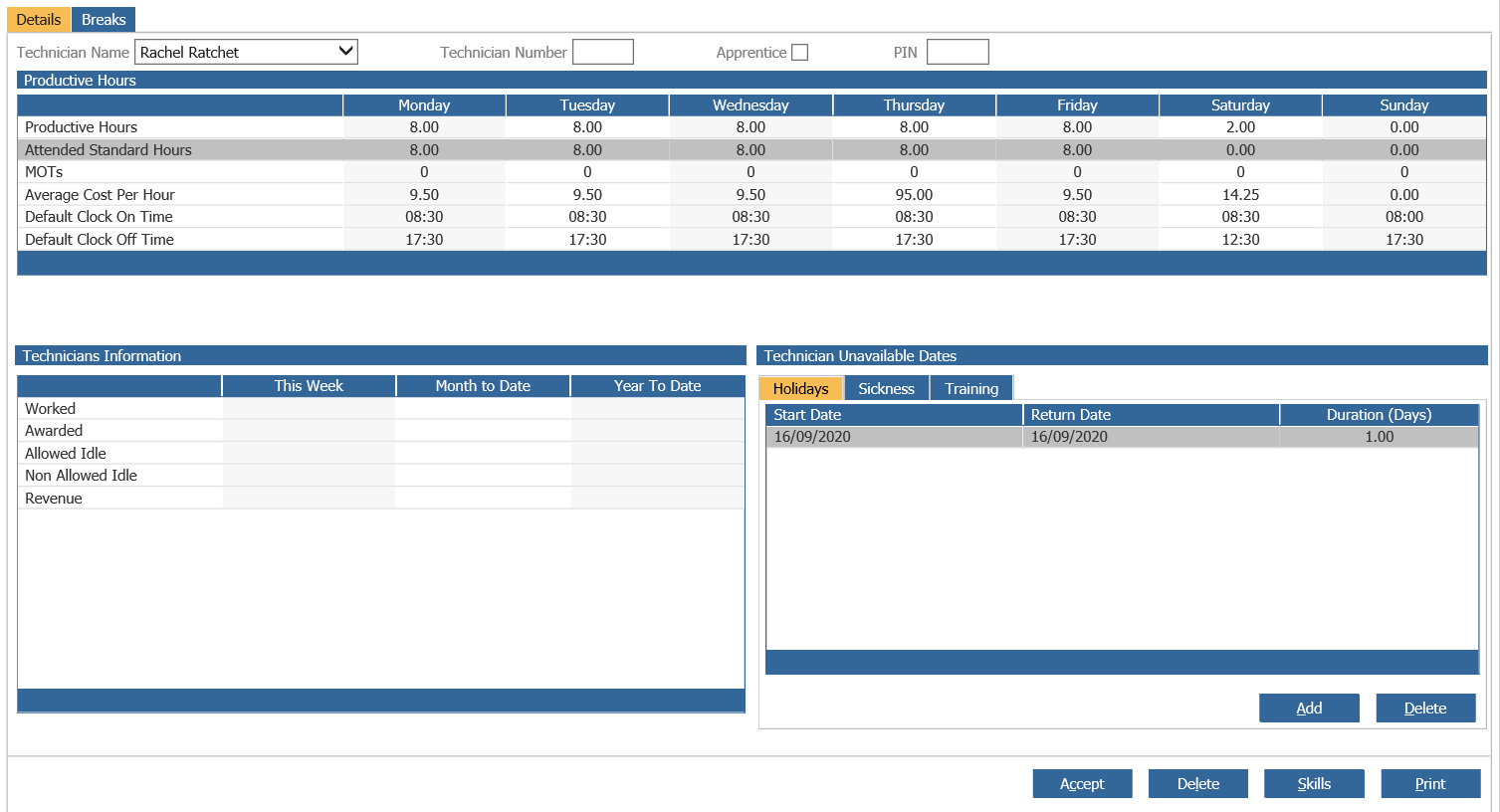📝 How Do I Add Technician Holiday? – Pinewood Technologies PLC