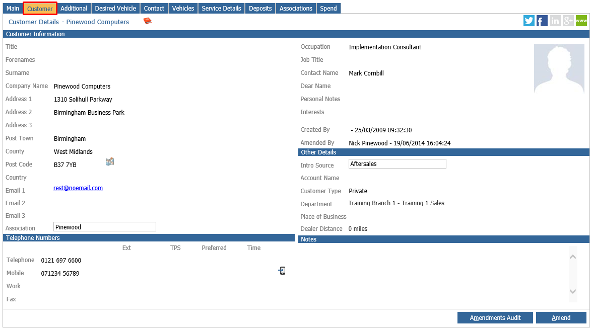 📝 Incorrect address pulling through on Demonstrator Invoice – Pinewood ...
