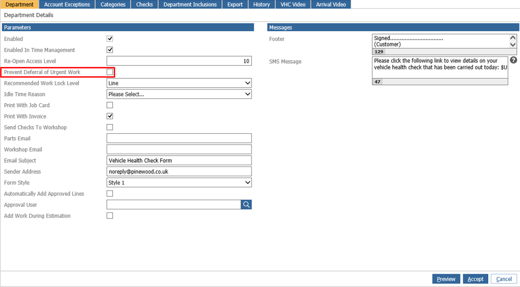 📝Why Can I Not Defer Urgent VHC Work? – Pinewood Technologies PLC