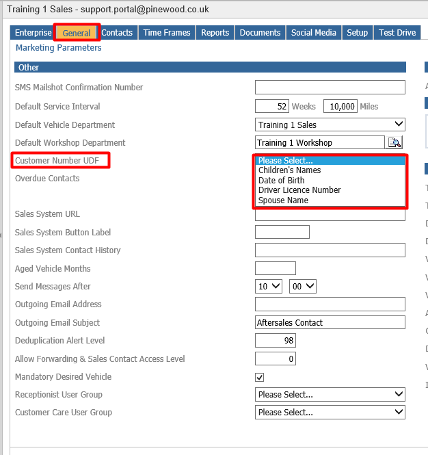 📝 How To Set Up Customer Number User Definable Field (UDF)? – Pinewood ...