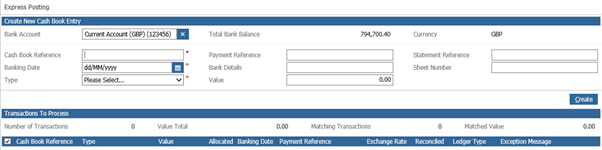 📝 Cash Book – Express Posting – Pinewood Technologies PLC